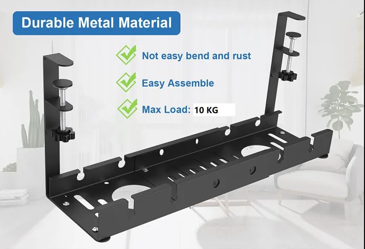 Smart Ergo Staineless Steel Extendable Cable Management Tray with air ...