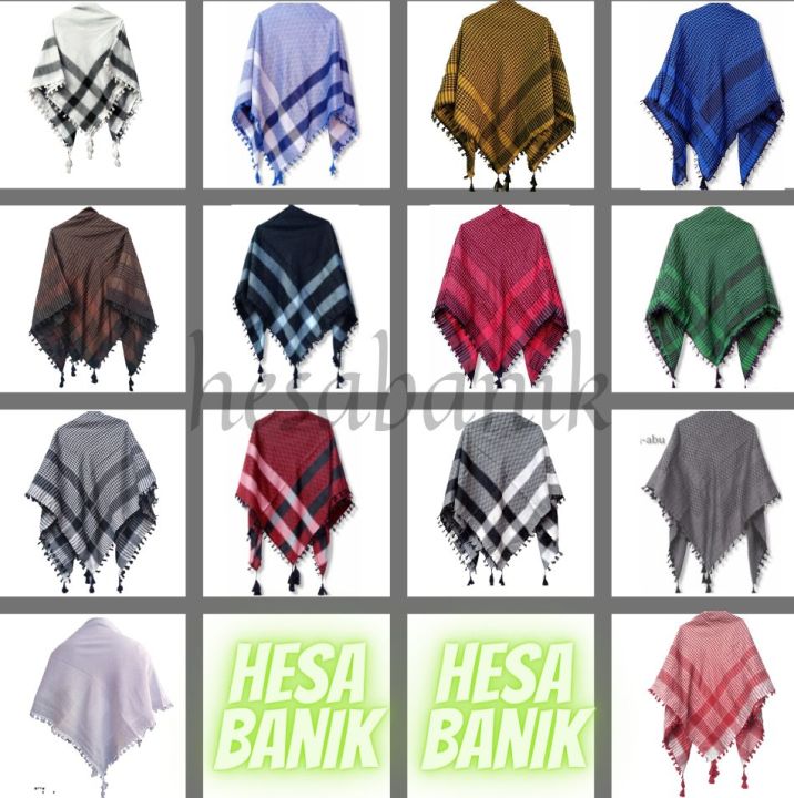 Sorban segiempat / Sorban haji / Sorban imamah / Sorban motif | Lazada ...