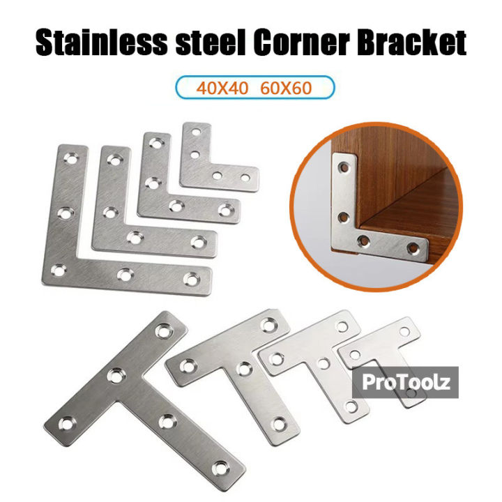 Stainless Steel Heavy Duty Corner Bracket for Furniture Repair and ...