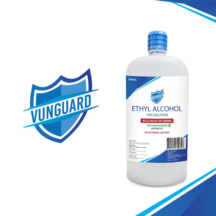 VUNGUARD 70% ETHYL ALCOHOL ANTISEPTIC 500ML | Lazada PH