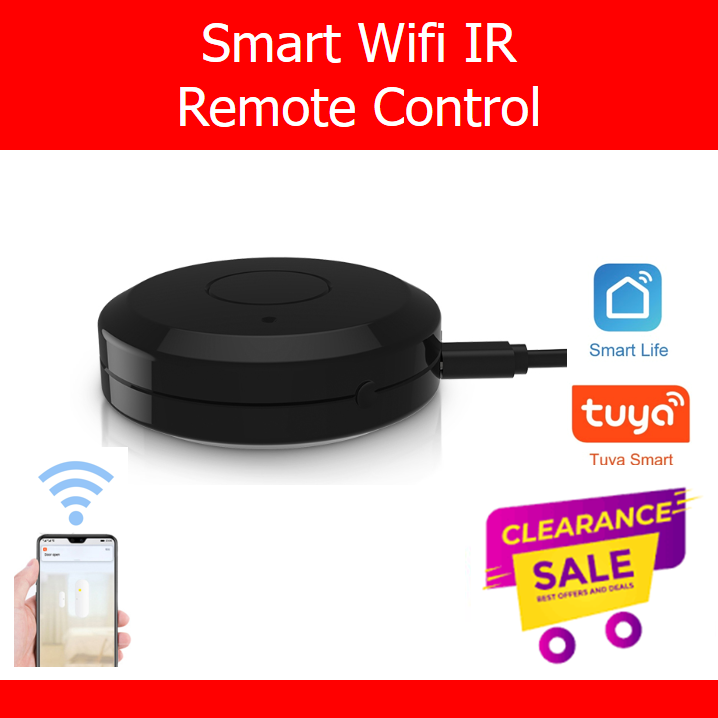 Smart IR Remote Control Wifi for TV Airconditioner Audio Fan Tuya Smart ...