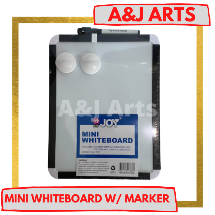 Joy Mini Whiteboard White board with marker eraser and magnets | Lazada PH