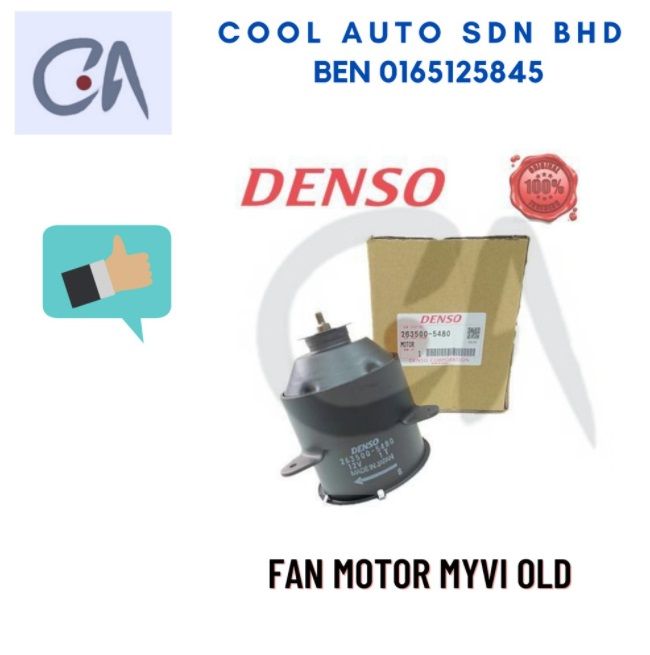 ORIGINAL DENSO Radiator Fan Motor - Perodua Myvi / Viva / Avanza / kembara DVVT (263500-5480 ...