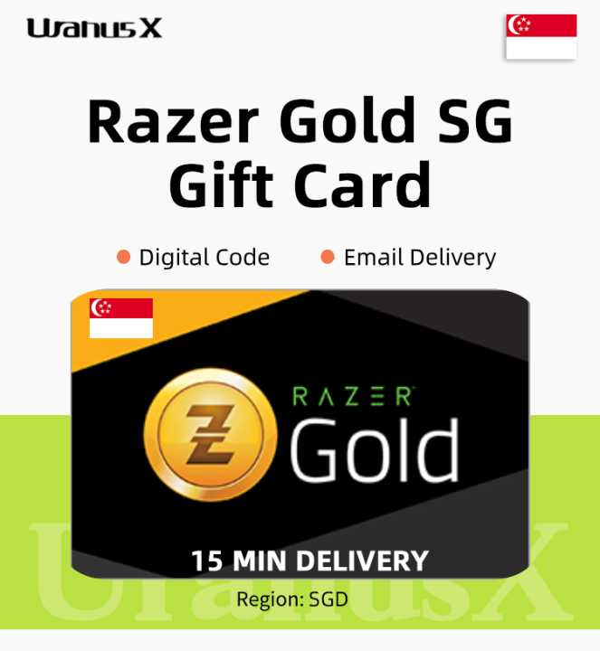 Razer Gold Gift Card SG Razer Gold Direct Top-Up PIN Code(Singapore)⚡ ...
