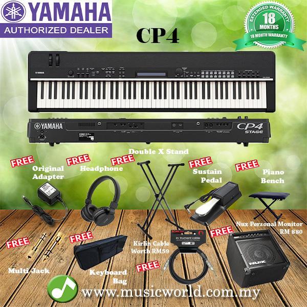 Yamaha CP40 Stage 88 Key Wooden Key Stage Piano Complete Package (CP 40 ...