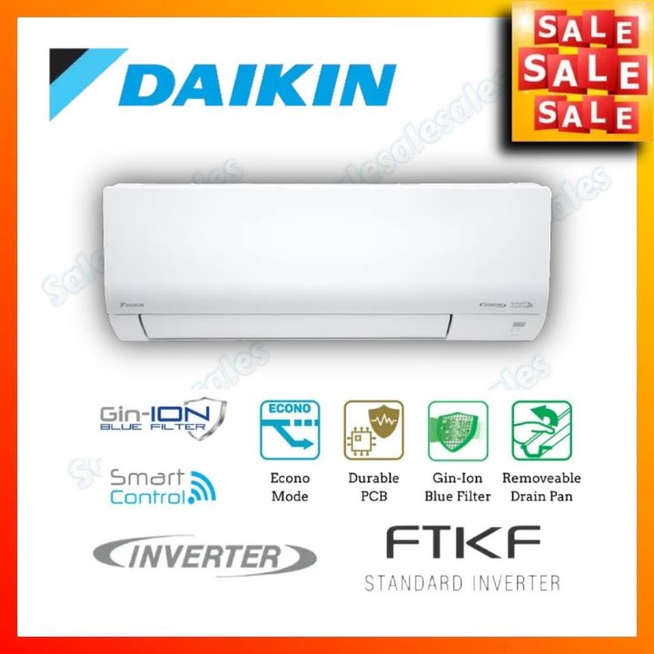 FREE SHIPPING* DAIKIN INVERTER 1HP / 1.5HP / 2HP / 2.5HP / 3HP Air Conditioner FTKF R32 Aircond ...