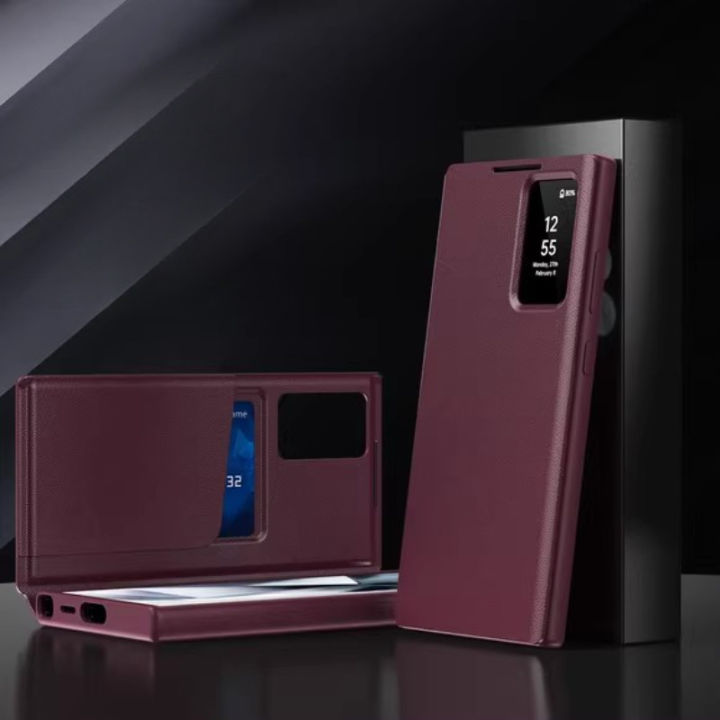 Luxury Leather Card Pocke Phone Case For Samsung Galaxy S25 Ultra S24 ...