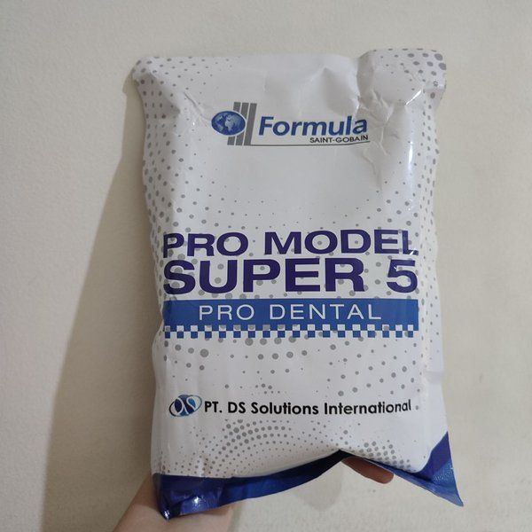 Dental Gips Stone Gigi Biru Saint Gobain Bahan Cetak Gigi Super 5 1kg 1 ...