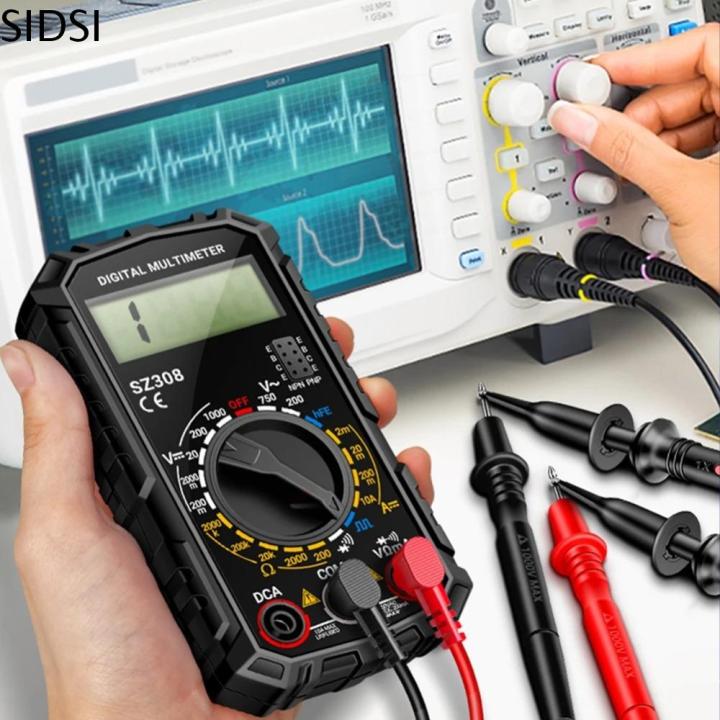 SIDSI HFE Triode Buzzer Digital Multimeter Ohm Square Wave 1999 Counts ...
