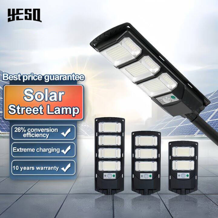 YESQ solar street light 4000W outdoor waterproof IP68 solar led garden ...
