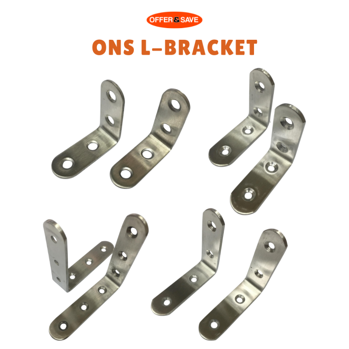 Stainless Steel L Bracket 40mm 50mm 65mm 80mm | Lazada Singapore