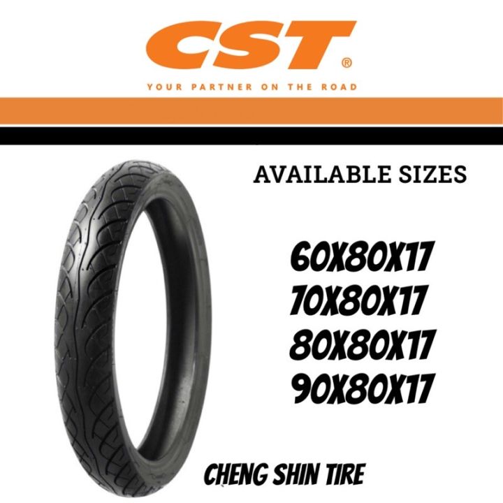 MOTORCYCLE CST TIRE 60X80X17 | Lazada PH