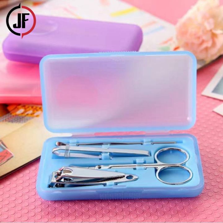 JF 4 in 1 manicure set Nail clipper set stainless-Z246 | Lazada PH