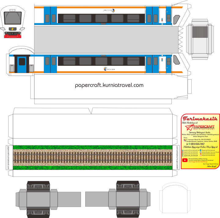 Pola kertas Papercraft Kepala Kereta Bandara | Lazada Indonesia
