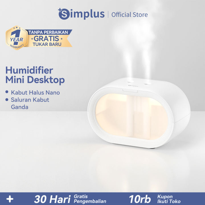 Simplus Humidifier Desktop Humidifikasi Ringkas Semprotan Ganda Desain ...