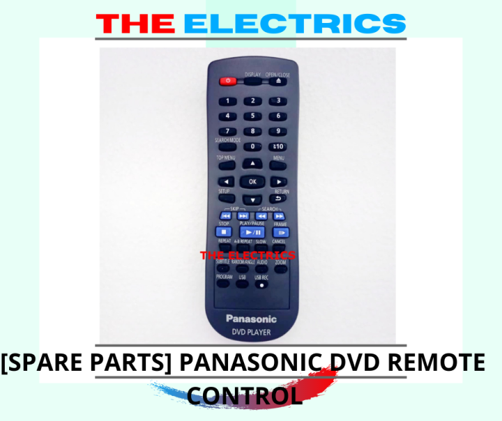 [SPARE PARTS] PANASONIC DVD REMOTE CONTROL DVD-S48GA / DVD-S500GA | Lazada