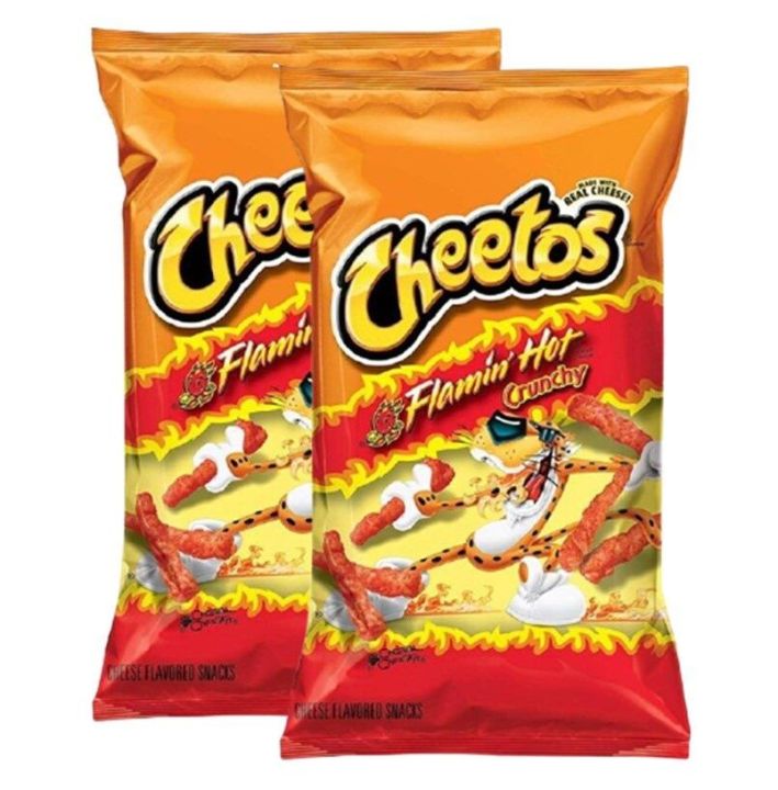 Cheetos Puffs Flamin Hot Crunchy Usa Imported ชีโตส พัฟส์ ชีส ฮอต
