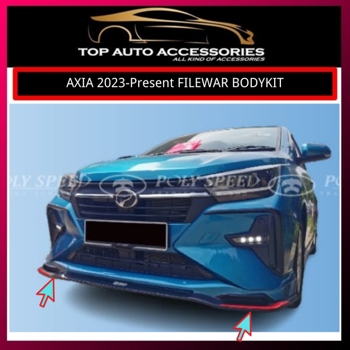 AXIA 2023-Present BARU NEW FILEWAR BODYKIT/ SKIRTING AXIA BARU (ABS ...