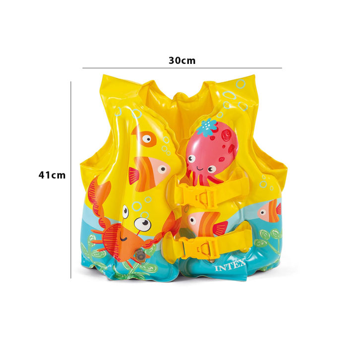 Intex Tropical Buddies Inflatable Life Jacket | Lazada PH