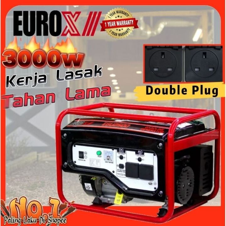 Tariff war adjusting inventory EUROX/// EGU3800 7.0HP 3000w Gasoline 4-Stroke Generator Genset ...