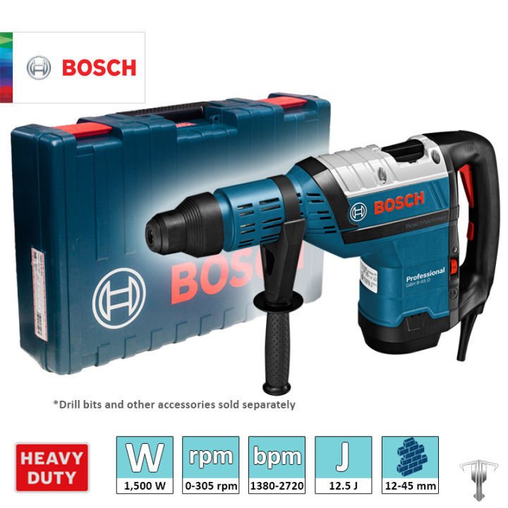 Bosch GBH 8-45 D Professional 8 kgs. SDS Max Combi Rotary Hammer Power ...