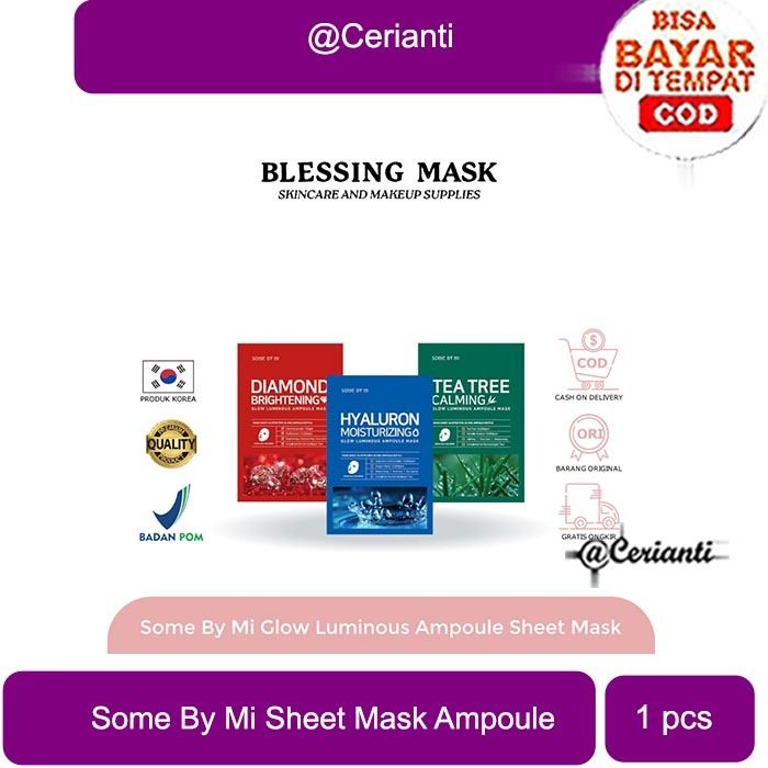 SOMEBYMI GLOW LUMINOUS AMPOULE MASK - SHEET MASK | MASKER WAJAH SOME BY ...