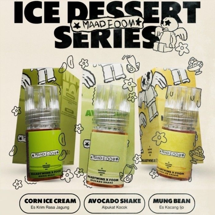 Salt nic FOOM Ice Dessert Series 30ml 30mg | Lazada Indonesia