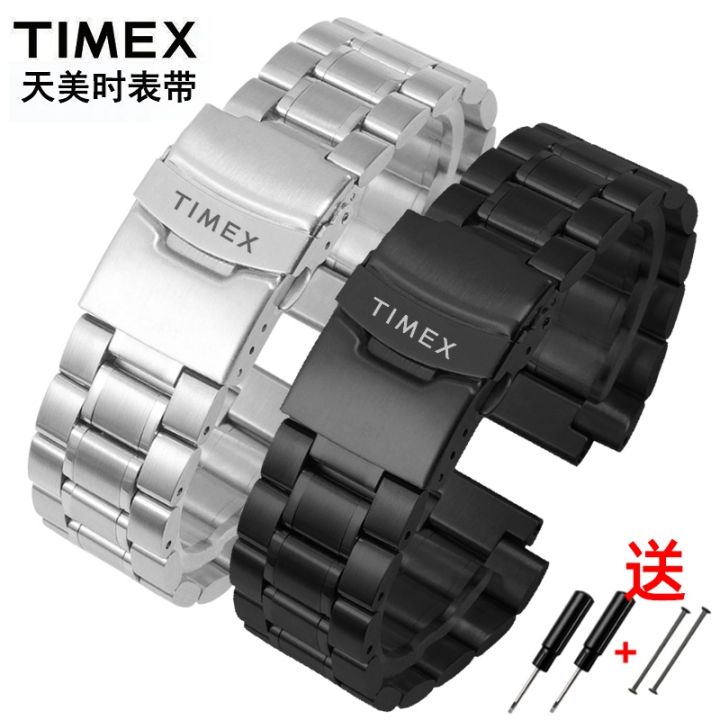TIMEX tidal watch strap steel belt male T2N720 T2N721 T2N739 convex ...