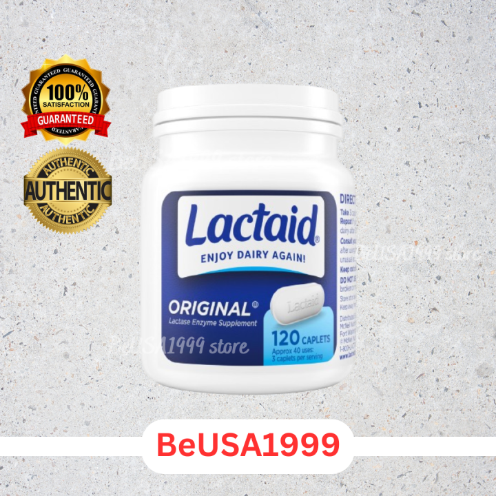 LACTAID ORIGINAL STRENGTH LACTOSE INTOLERANCE RELIEF CAPLETS WITH ...