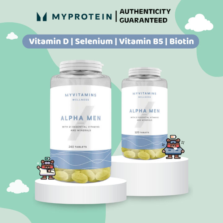 MyProtein Alpha Men MultiVitamin 120/240 Tablets [Baebear.sg] | Lazada ...