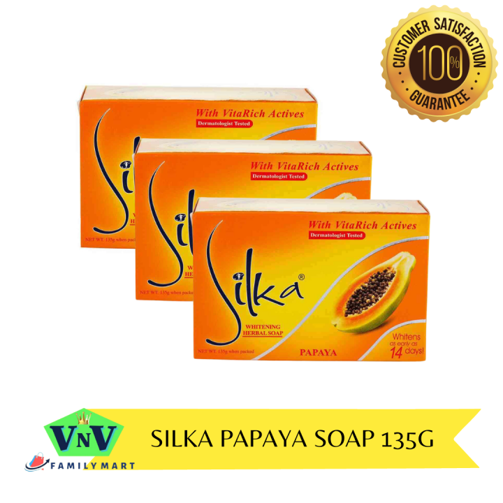 VNV SILKA PAPAYA SOAP 135G | Lazada PH