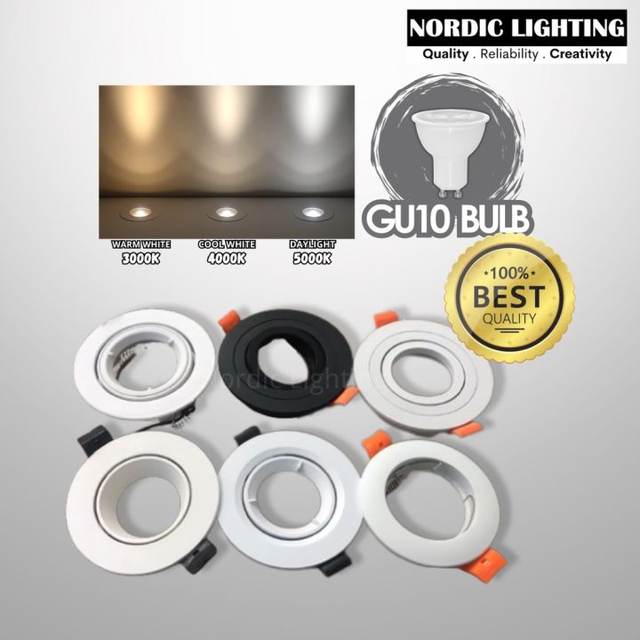 Nordic Lighting Eyeball GU10 Lamp Holder Casing Bundle Spotlight Case ...