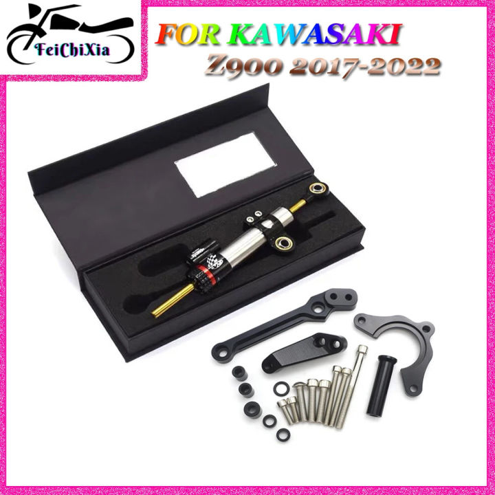 อุปกรณ์เสริม Z900รถจักรยานยนต์พวงมาลัย Stabilize Damper บัฟเฟอร์สำหรับ ...