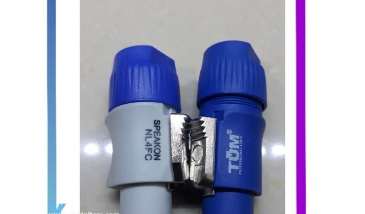 Jack audio speakon TUM jeck sound system spikon Biru dan Putih merk TUM ...