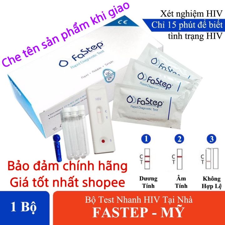 Que thử nhanh HIV tại nhà Fastep USA kết quả chính xác đến 99% - Có Che ...