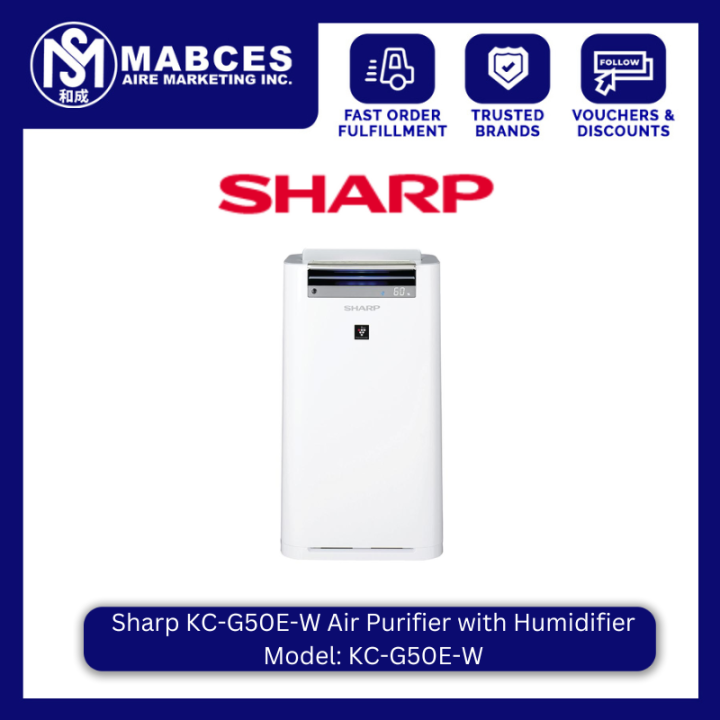 Sharp KC-G50E-W Air Purifier with Humidifier | Lazada PH