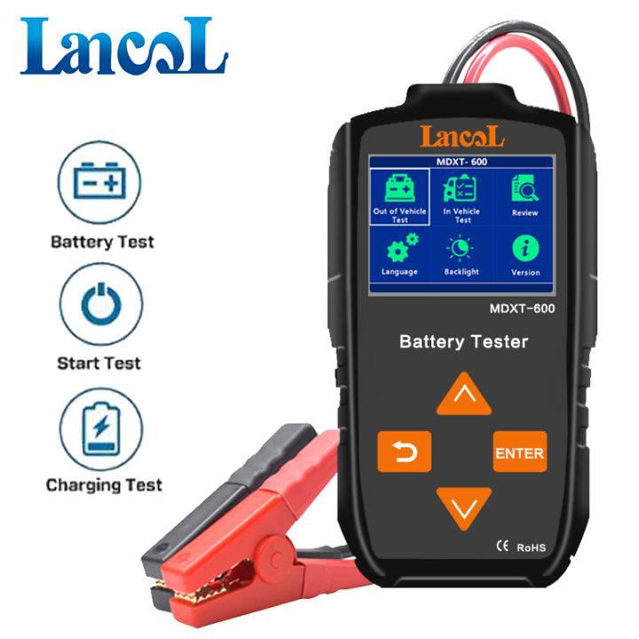 Lancol MDXT600 12V Car Battery Tester เครื่องทดสอบแบตเตอรี่รถยนต์ TFT ...