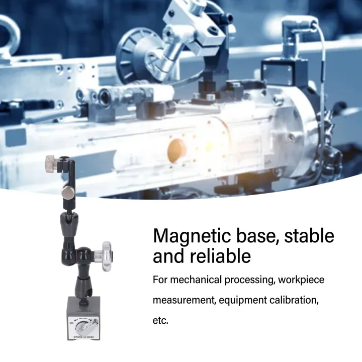Magnetic Base Holder Dial Indicator Mount 50kg Suction Force Universal ...