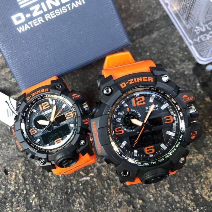 นาฬิกา ดีไซน์สปอร์ต D-ZINER แบรนด์แท้ 100% รุ่น หน้า มาสเตอร์ กันน้ำ มี ...