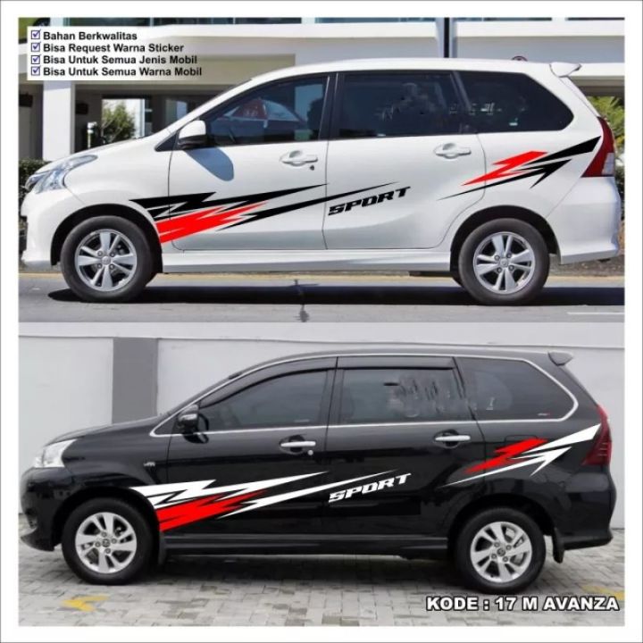 0299 sticker cutting stiker mobil Toyota Avanza velos Xenia Innova ...