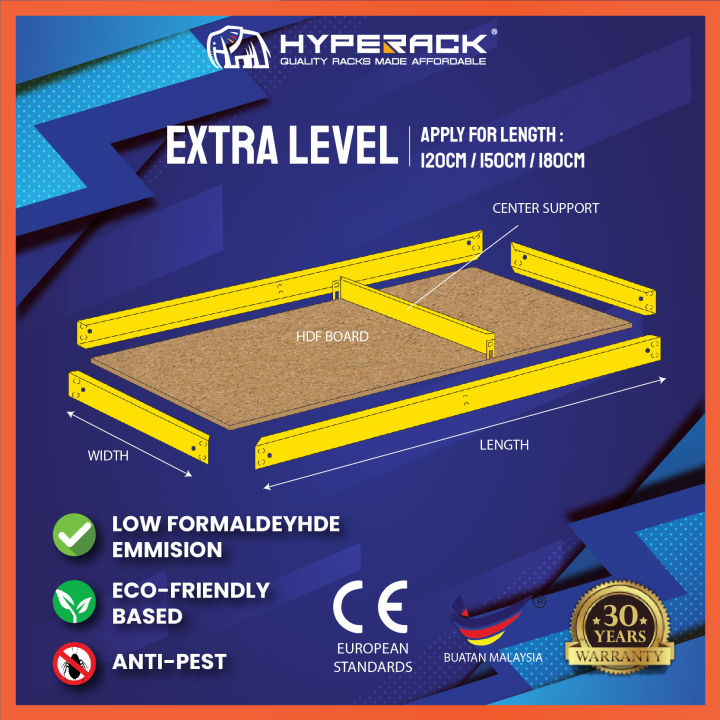 HYPERACK ™️ Extra Level Boltless Rack Tambah Tingkat ONLY APPLICABLE TO ...