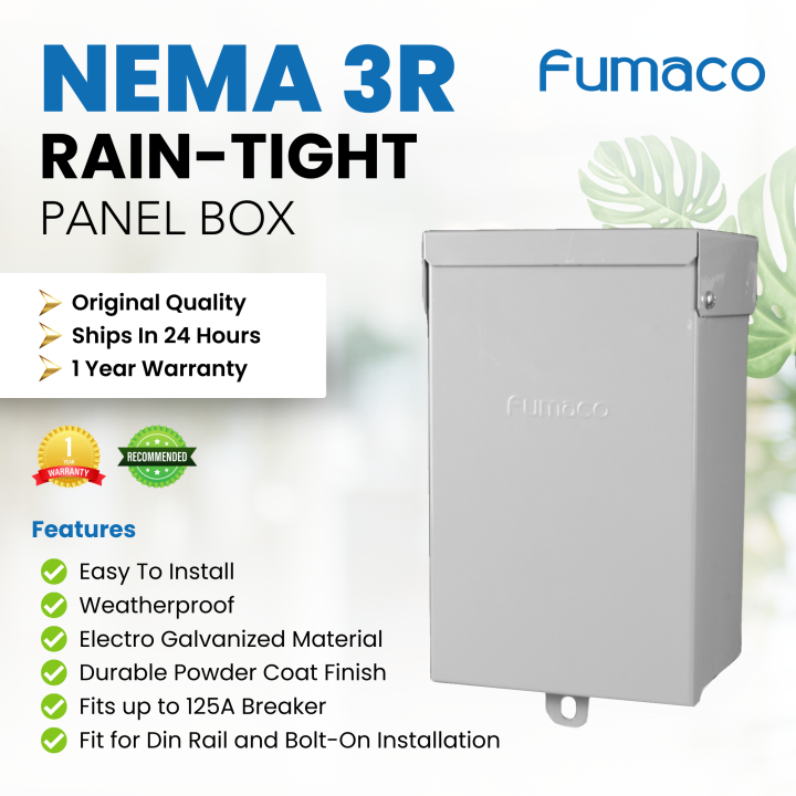 FUMACO Nema 3R RAIN-TIGHT PANEL Board BOX Electrical Enclosure Din Rail ...