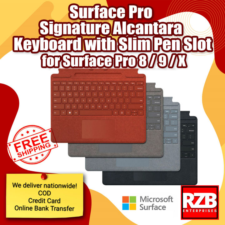 Surface Pro Signature Alcantara Keyboard for Surface Pro 8 / 9 / X / 11 ...