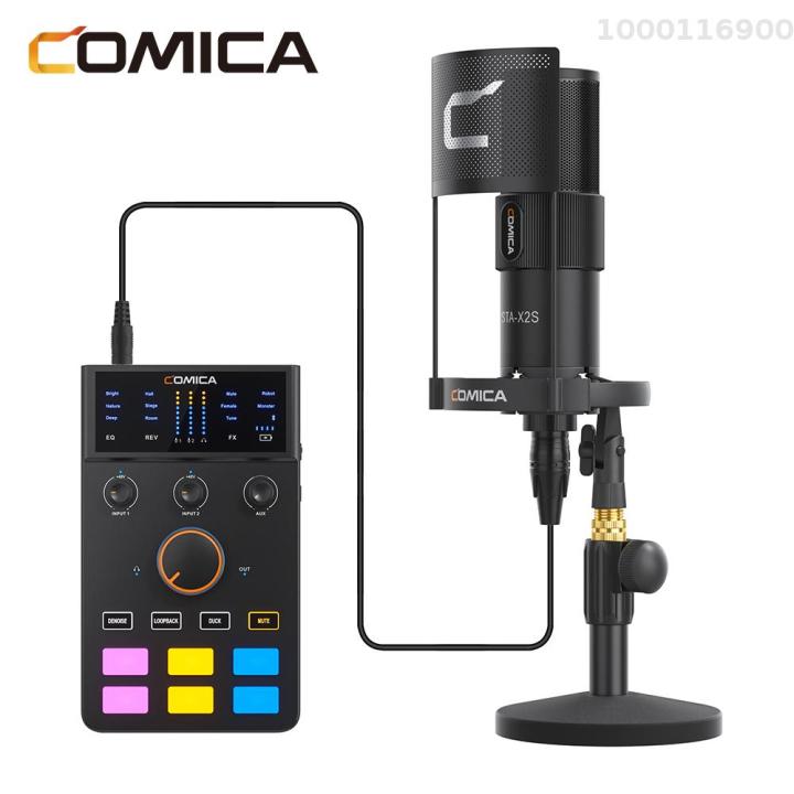 COMICA AD Caster C1-K1 Audio Mixer USB Audio Interface Sound Card with ...