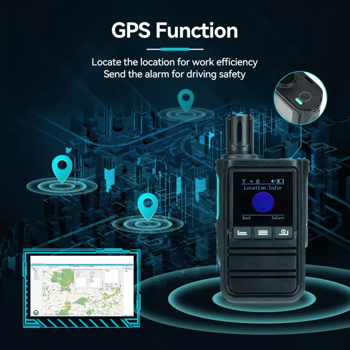 Retevis L51 4G Two Way Radio PoC Network Radio Long Range Profesional ...