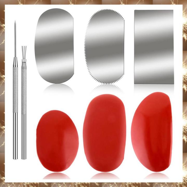 (OYXK) 8 Pcs Pottery Tools Ceramic Tools Clay Tools Rubber Clay Pottery Ribs Sculpture Pottery ...