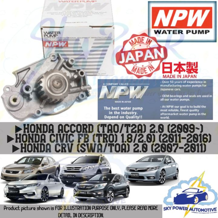 HONDA ACCORD (TAO) 2.0 / ACCORD (T2A) 2.0 / CIVIC FB (TRO) 1.8/2.0 ...