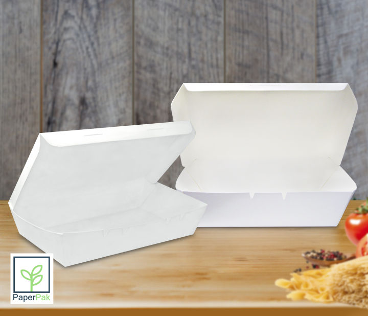 PaperPak Paper Meal Box Small Large Laminated | Lazada PH