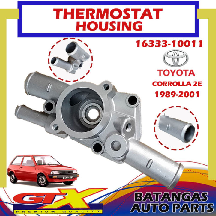 THERMOSTAT HOUSING TOYOTA COROLLA 1.3L 2E 1989-2001 GTX PN: 16333-10011 ...