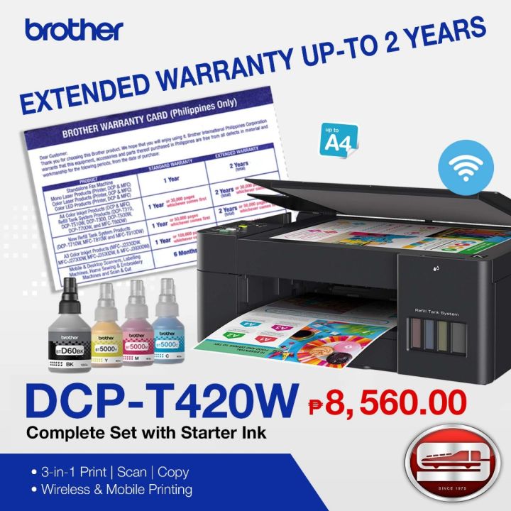 Brother DCP T420W Refill Tank Printer/DCP-T420W/ Brother T420W | Lazada PH